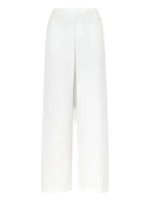 THE ROW The Row "Kohana" Wide-Leg Cotton Jersey Trousers White