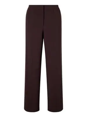 Another Tomorrow Stretch-jersey Straight-leg Track Pants - Brown