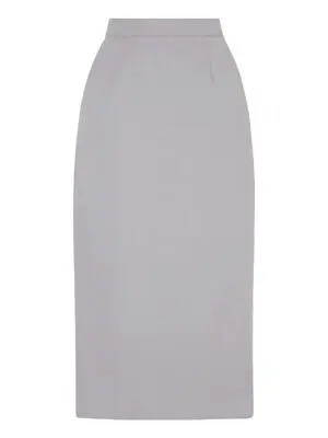 WILLY CHAVARRIA Cotton Midi Skirt - Gray