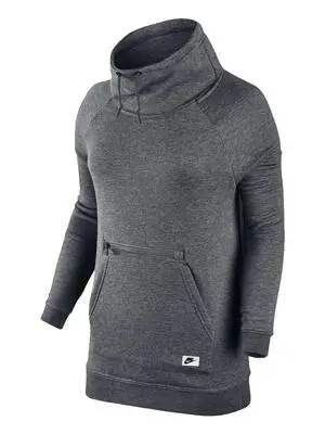Nike High Neck Sweatshirt With Pouch Pocket Grey