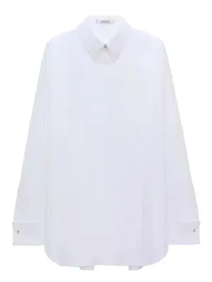 Dorothee Schumacher Poplin Shirt With Button Detail - White