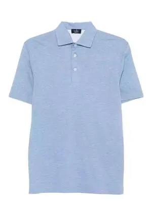 BARBA NAPOLI Buttoned Polo Shirt Blue