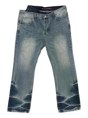 Andersson Bell Asymmetric Layered Jeans - Blue