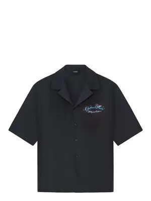 Amiri Logo-detail Camp Shirt - Blue