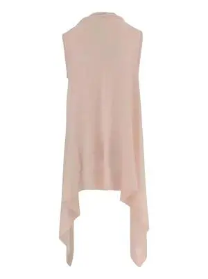 SA SU PHI Sleeveless Open Vest - Pink