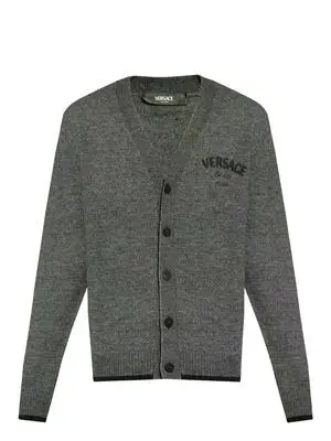 VERSACE Versace Milano Stamp Fine Knit Cardigan