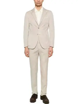 LUIGI BIANCHI Patch Pocket Blazer - Neutrals