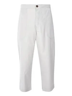 Marané Tailored Trousers With Embroidered Pocket - Grey