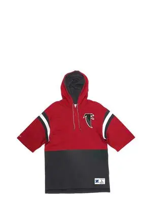 Mitchell & Ness Short-sleeve Hoodie - Red