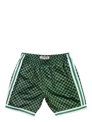 Mitchell & Ness Nba Boston Celtics Checked Swingman Shorts - Green