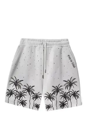 ONLY THE BLIND Starry Night Palm Print Shorts - Grey