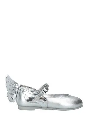 SOPHIA WEBSTER Leather Heavenly Ballet Flats - Silver