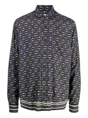 Orlebar Brown Grasmoor Bandana-print Shirt - Blue