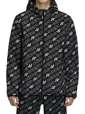 Adidas Monogram Windbreaker Jacket - Black