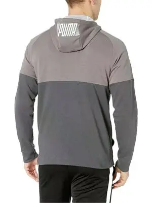 PUMA Two-tone Long-sleeve Hoodie - Grey