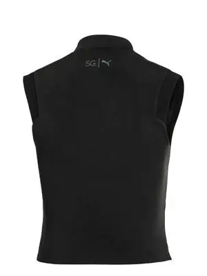 PUMA Selena Gomez X Sleeveless Cropped Zip-up Top - Black