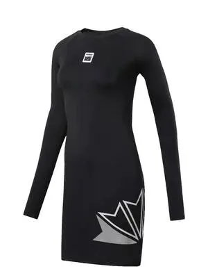 REEBOK Long-sleeve Mini Dress - Black