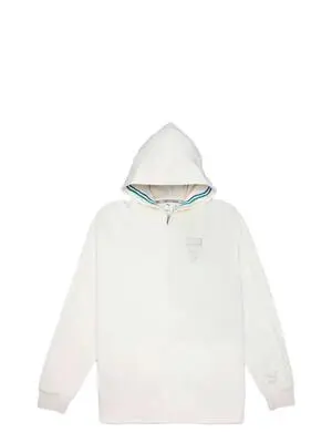PUMA Velour Hoodie With Logo Detail - White