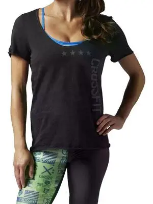 REEBOK Graphic-print T-shirt - Black