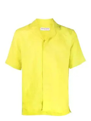 Orlebar Brown Maitan Linen Short-sleeve Shirt - Green