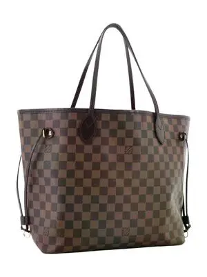 LOUIS VUITTON Damier Neverfull Mm Tote Bag - Brown
