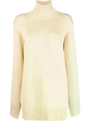 JIL SANDER Jil Sander High Neck Slit-Sleeve Jumper