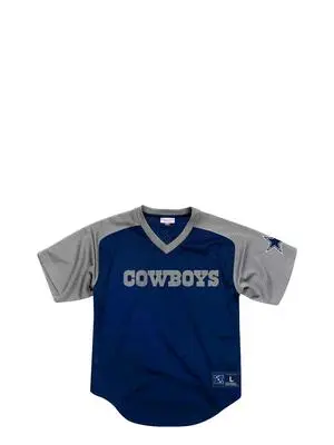 Mitchell & Ness Dallas Cowboys V-neck T-shirt - Blue