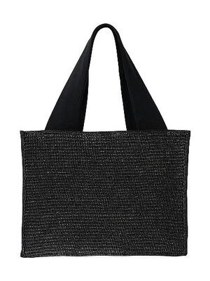 THE ROW Loretta Raffia Bag - Black