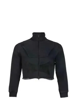 Vetements Cropped Sweatshirt - Black