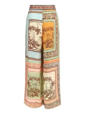 ALEMAIS Alberta Palazzo Pants - Brown