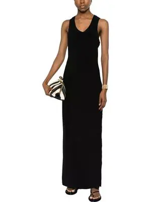 Norma Kamali Racer Long Maxi Dress - Black