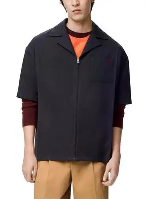 Loewe Logo-embroidered Shirt - Blue
