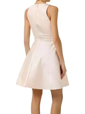 Elisabetta Franchi Zip-detail V-neck Mini Dress - Pink