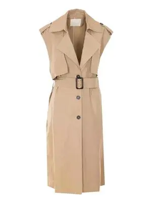 TWINSET Belted Midi Dress - Neutrals