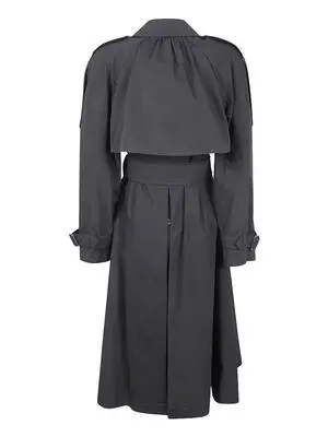 Burberry Belted Trench Coat - Black