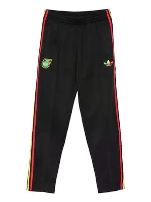 Adidas X Jamaica X Bob Marley Originals Stripe Logo Track Pants - Black