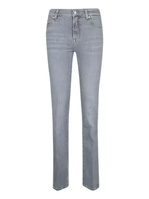 7 For All Mankind Bootcut Five-pocket Jeans - Grey