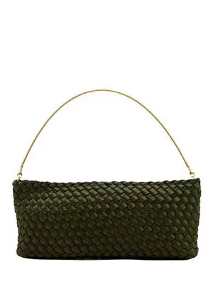 NAGHEDI Woven Shoulder Bag - Green