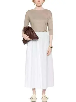 Majestic Filatures Majestic Filatures Linen Blend T-Shirt Neutrals