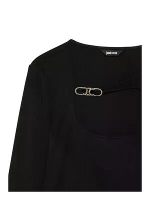 JUST CAVALLI Just Cavalli Long Sleeve Top With Cut-Out Detail