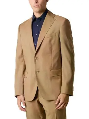 Brooks Brothers Single-breasted Three-button Virgin Wool Blazer - Neutrals
