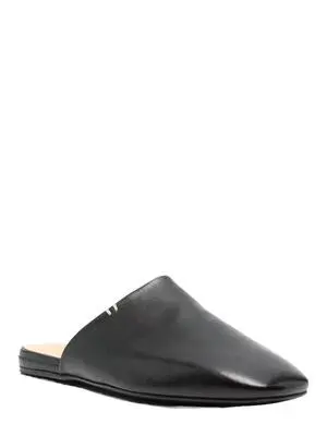 Premiata Pointed Toe Slip-on Flats - Black