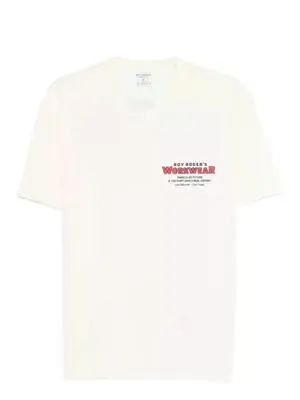 ROY ROGER'S Short-sleeve Print-detail T-shirt - Neutrals