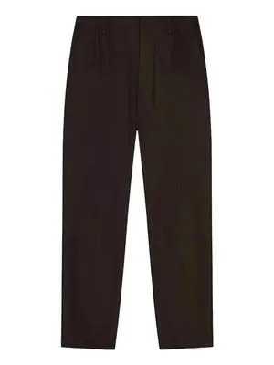 Nn07 Straight-leg Trousers With Elasticated Waistband - Brown