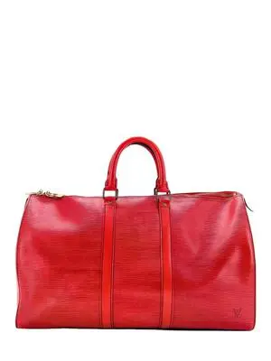 LOUIS VUITTON Keepall Epi Leather 45 Travel Bag - Red