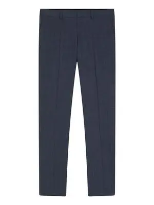 BOSS Stretch-wool Slim Trousers - Blue
