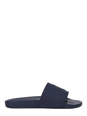 Polo Ralph Lauren Eva Bear Slide Sandals - Navy
