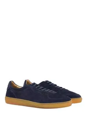 SCAROSSO Aureliano Suede Lace-up Sneakers - Blue