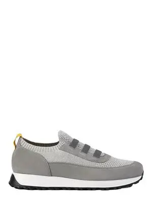 DOUCAL'S Suede Panelled Sneakers - Grey