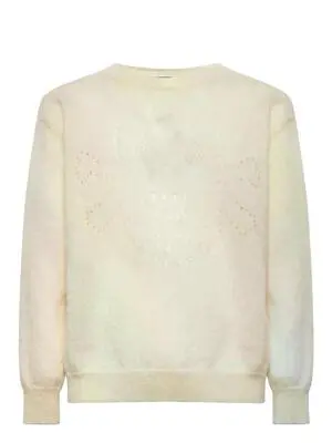 John Richmond Cutout Crew Neck Sweater - Neutrals